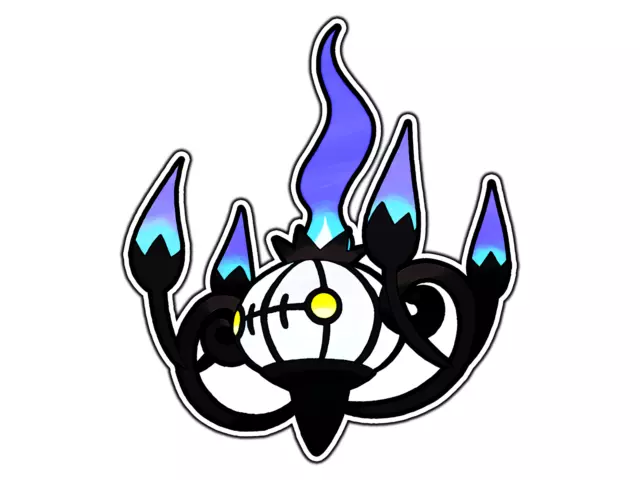 Chandelure Waterproof Sticker Phone Decal Water Bottle Stickers Car ...
