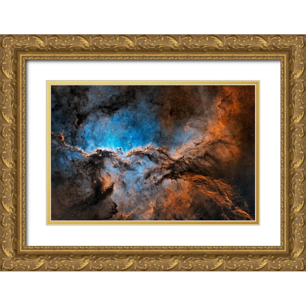 Chander, Vikas 14x11 Gold Ornate Wood Framed with Double Matting Museum ...