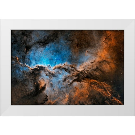 Chander, Vikas 14x11 White Modern Wood Framed Museum Art Print Titled ...