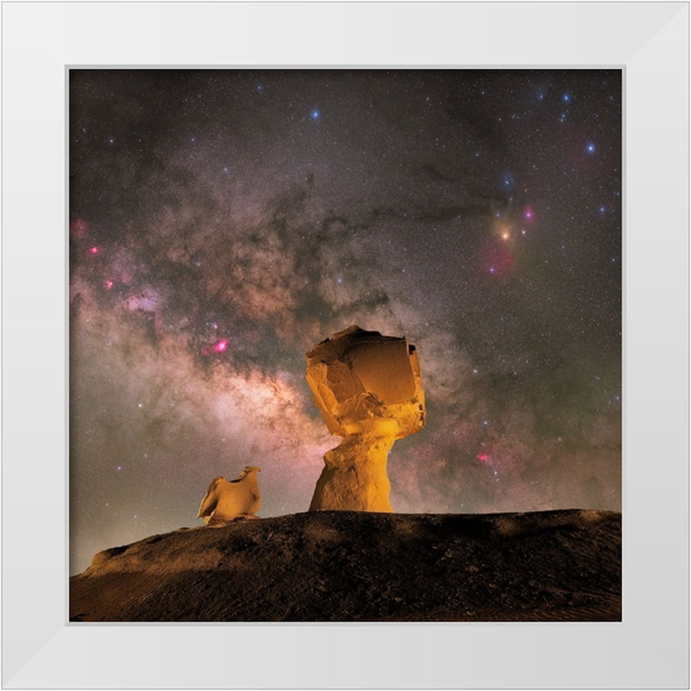 Chander, Vikas 20x20 White Modern Wood Framed Museum Art Print Titled ...