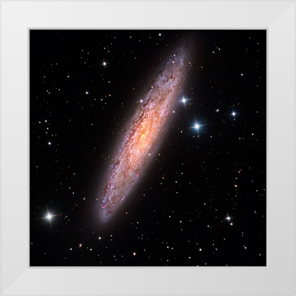 Chander, Vikas 26x26 White Modern Wood Framed Museum Art Print Titled ...