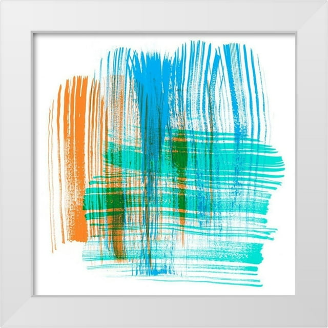 Chandler, Sharon 12x12 White Modern Wood Framed Museum Art Print Titled - Color Swipe III ...