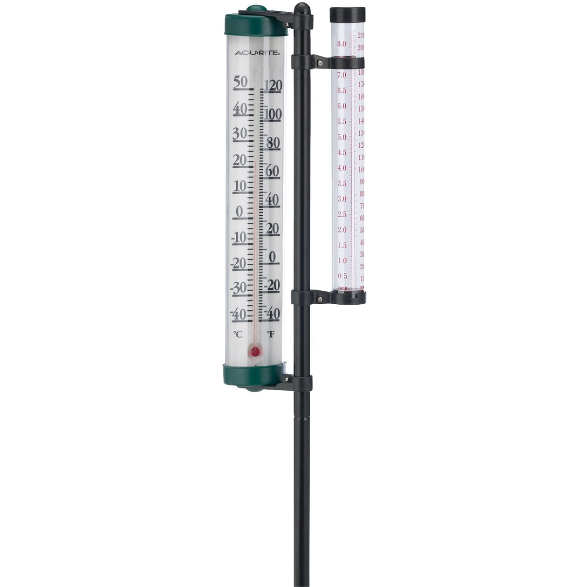 Chaney Instrument Acu-Rite Rain Gauge & Thermometer Combo - Pack of 12 ...