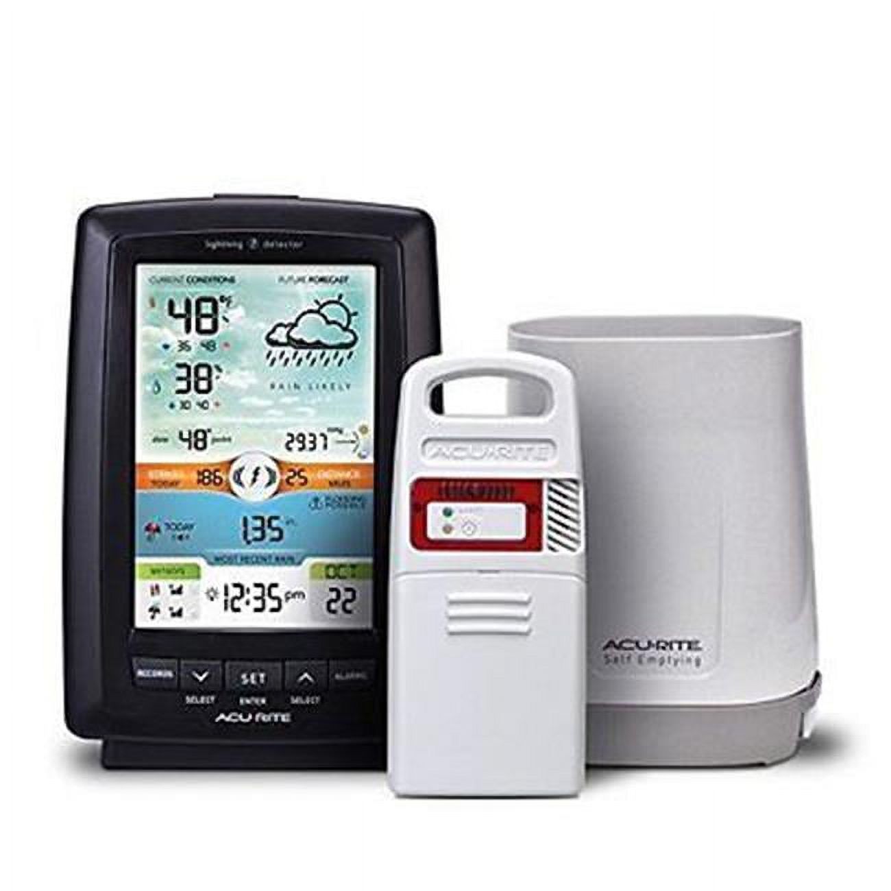 Chaney Instruments AcuRite Weather Station with Rain Gauge & Lightning ...