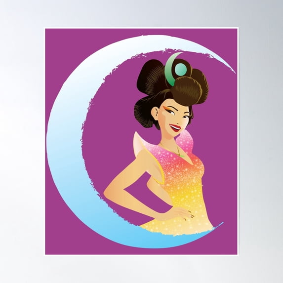 Chang'E Poster Wall Art Modern Wall Decor Wall Art Home Decor - Walmart.com