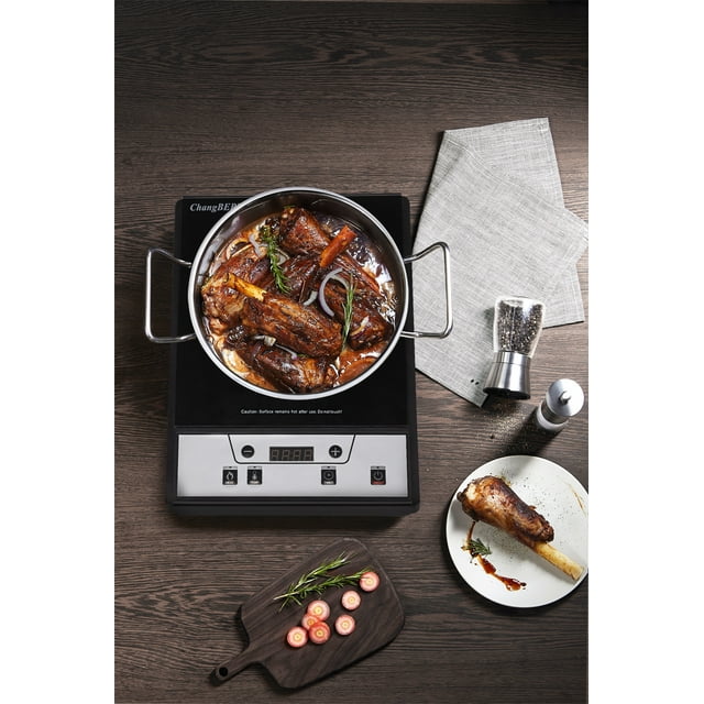 ChangBERT 1500W Portable Induction Cooker, Fast Heating, Countertop ...