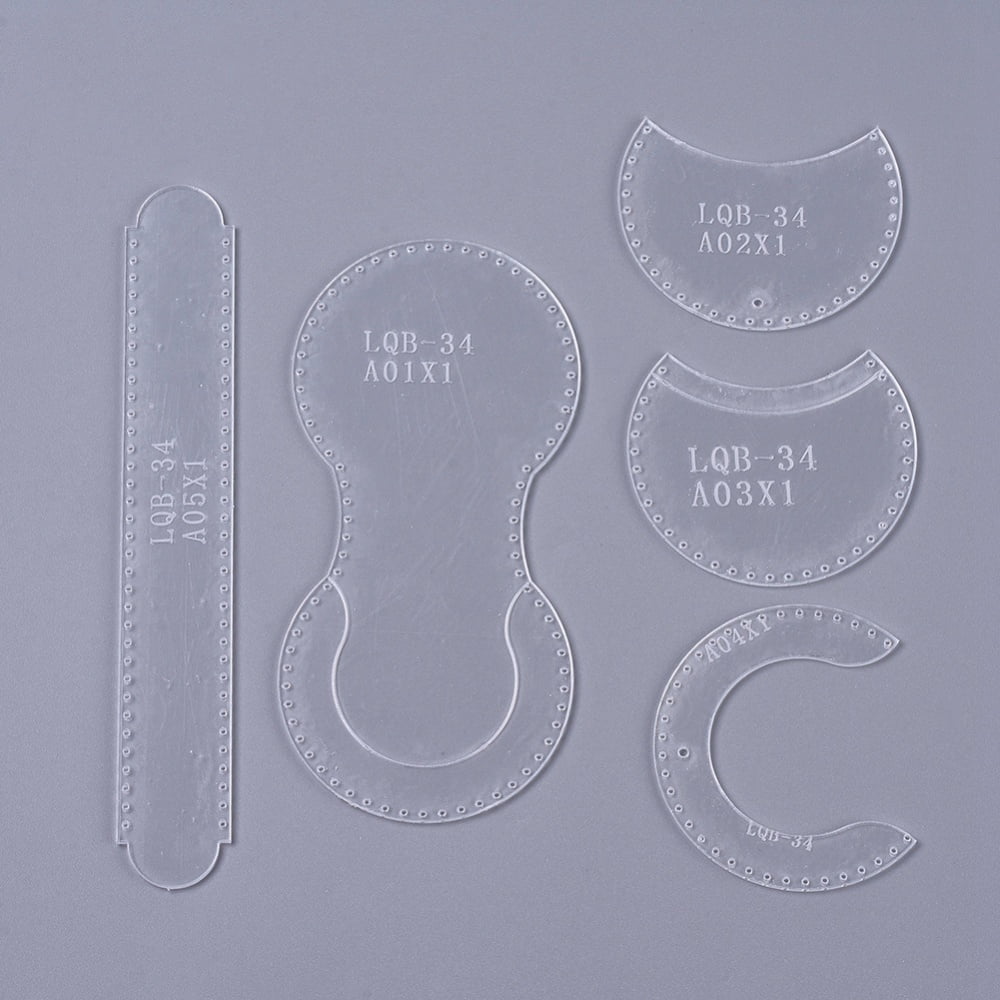 Change Purse Acrylic Template Leather Handcraft Patterns Model Clear 60 ...