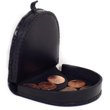 New Genuine Leather Coin Change Purse With Elastic Closure - Walmart.com