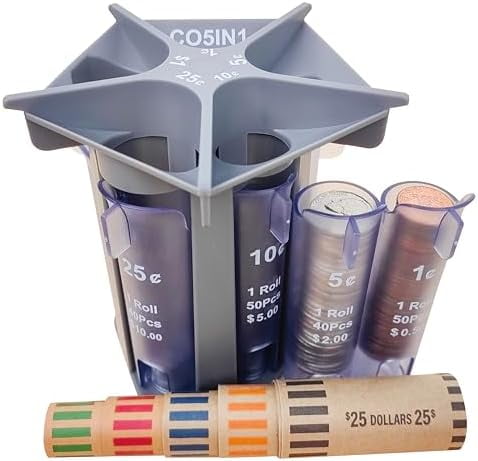 Change Sorter Tube as Coin Counter Machine with Coin Wrappers, Coin ...