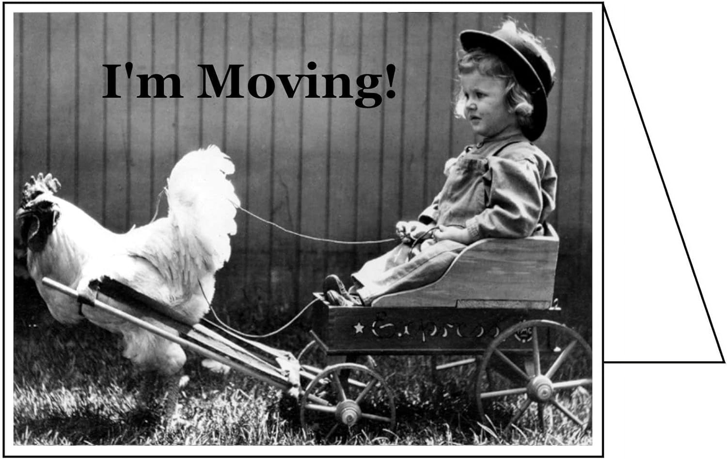 Change of Address GREETING CARDS, I'm Moving! (Pack of 10 Cards & 10 ...