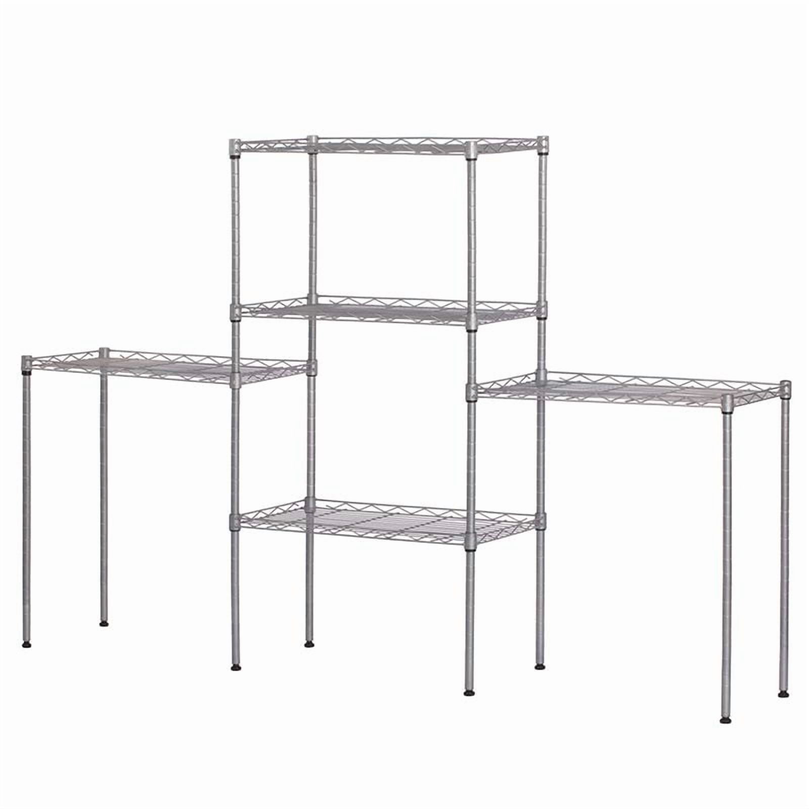 Changeable Assembly Floor Standing Carbon Steel Rack Silver RT ...