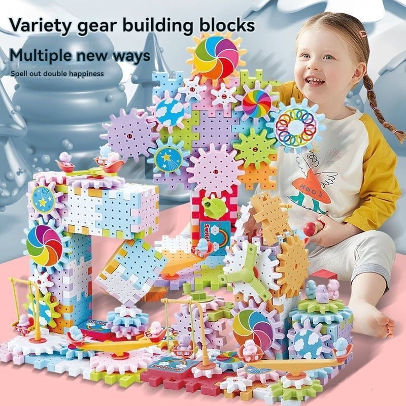 Changeable Building Blocks Electric Gear Building Blocks Large Particle ...