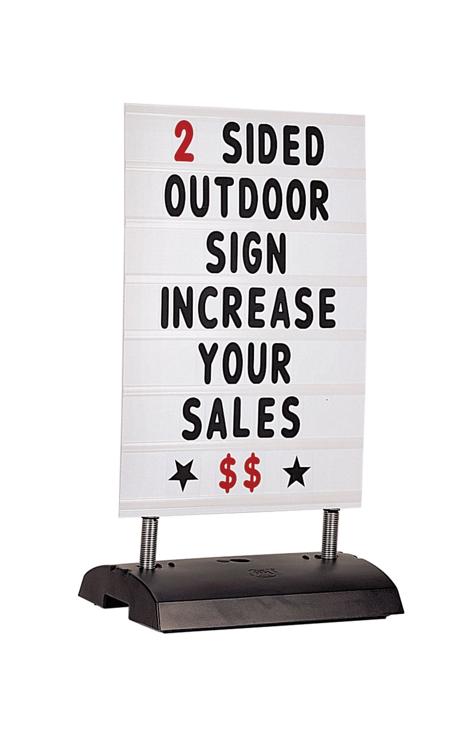 Changeable Lettering Sidewalk Springer Sign - With 36''H x 24''W Double ...