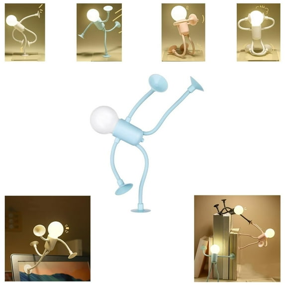 Changeable Shape Funny Sportsman Night Light, Bendable Mini Table Cute ...