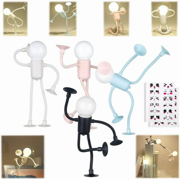 Changeable Shape Funny Sportsman Night Light, DIY Poseable Light Bulb ...