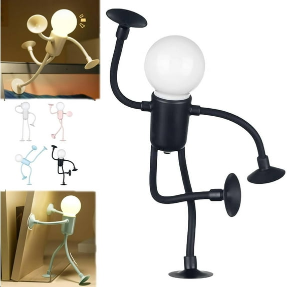 Changeable Shape Funny Sportsman Night Light,New Cute Light Bulb Man ...