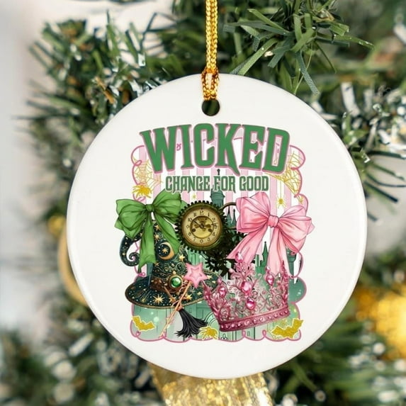 Changed For Good Glass Ornament, Besties Xmas Gift, Emerald City ...