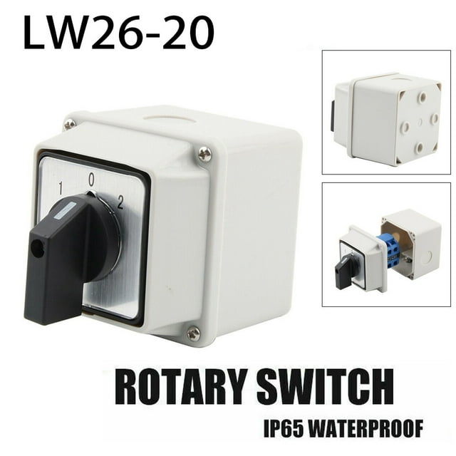 Changeover Switch IP65 3-Position 8 Screw Terminals For Motor-up ...