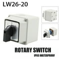 Changeover Switch Ip65 20A 3-Position 8 Screw Terminals For Power ...