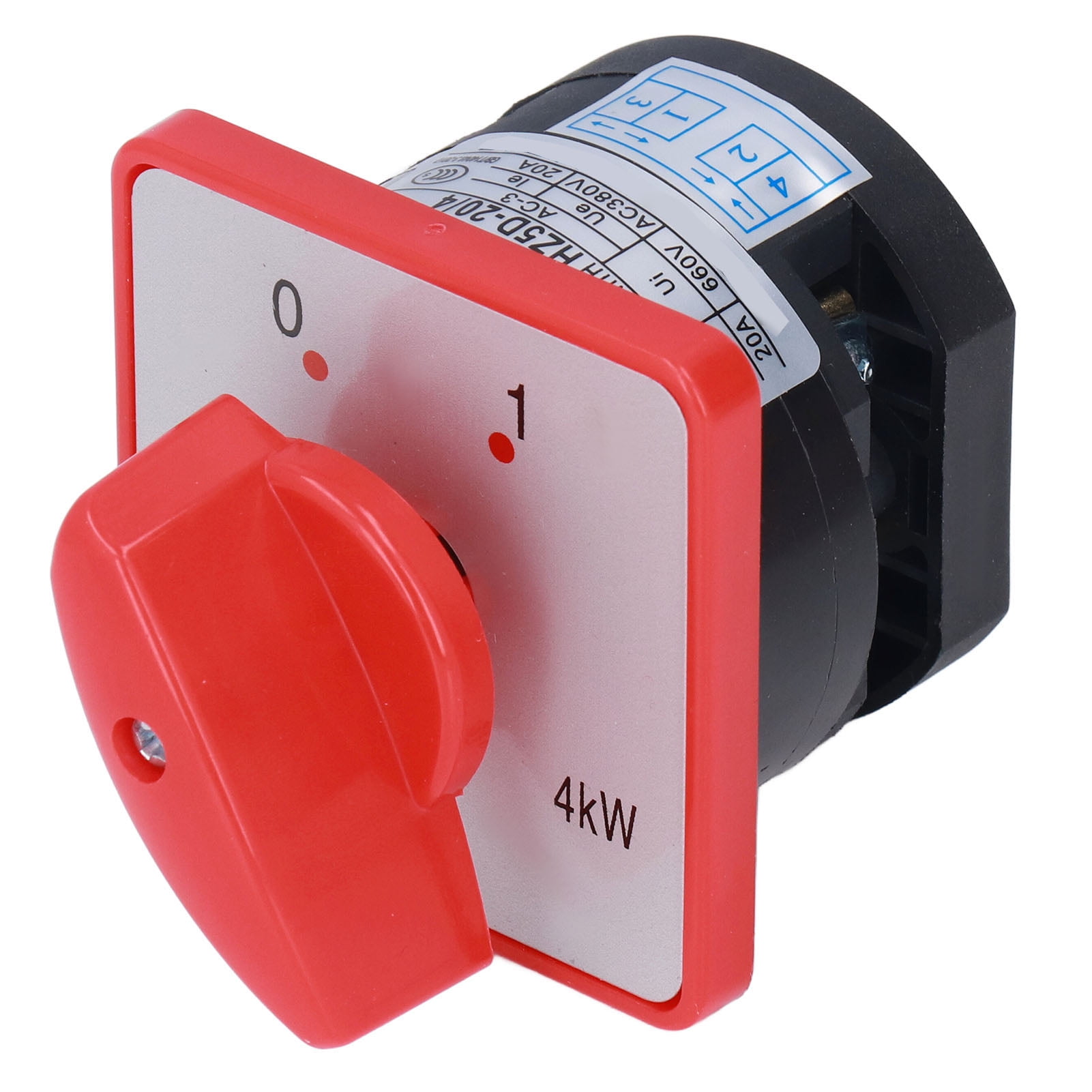 Changeover Switch Rotary Knob 1 Pole 2 Position Accessory for Power ...