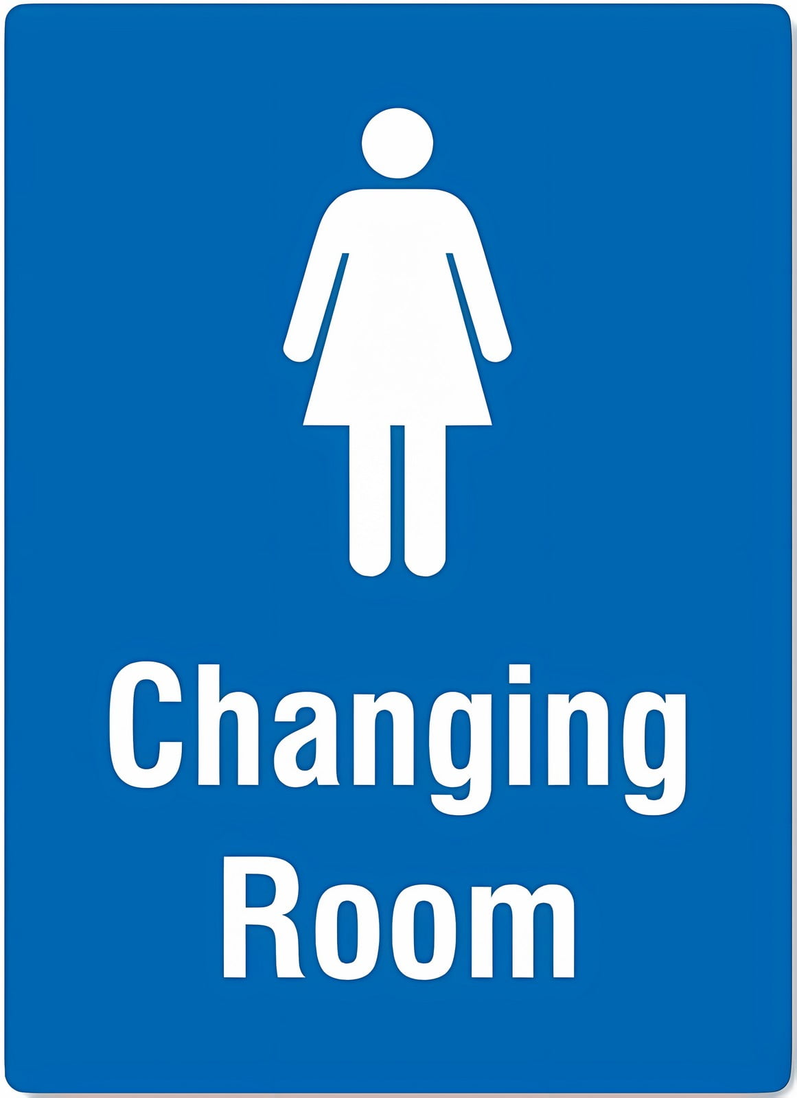 Changing Room Aluminum Sign 12 x 8 Inches - UV Protected, Waterproof ...