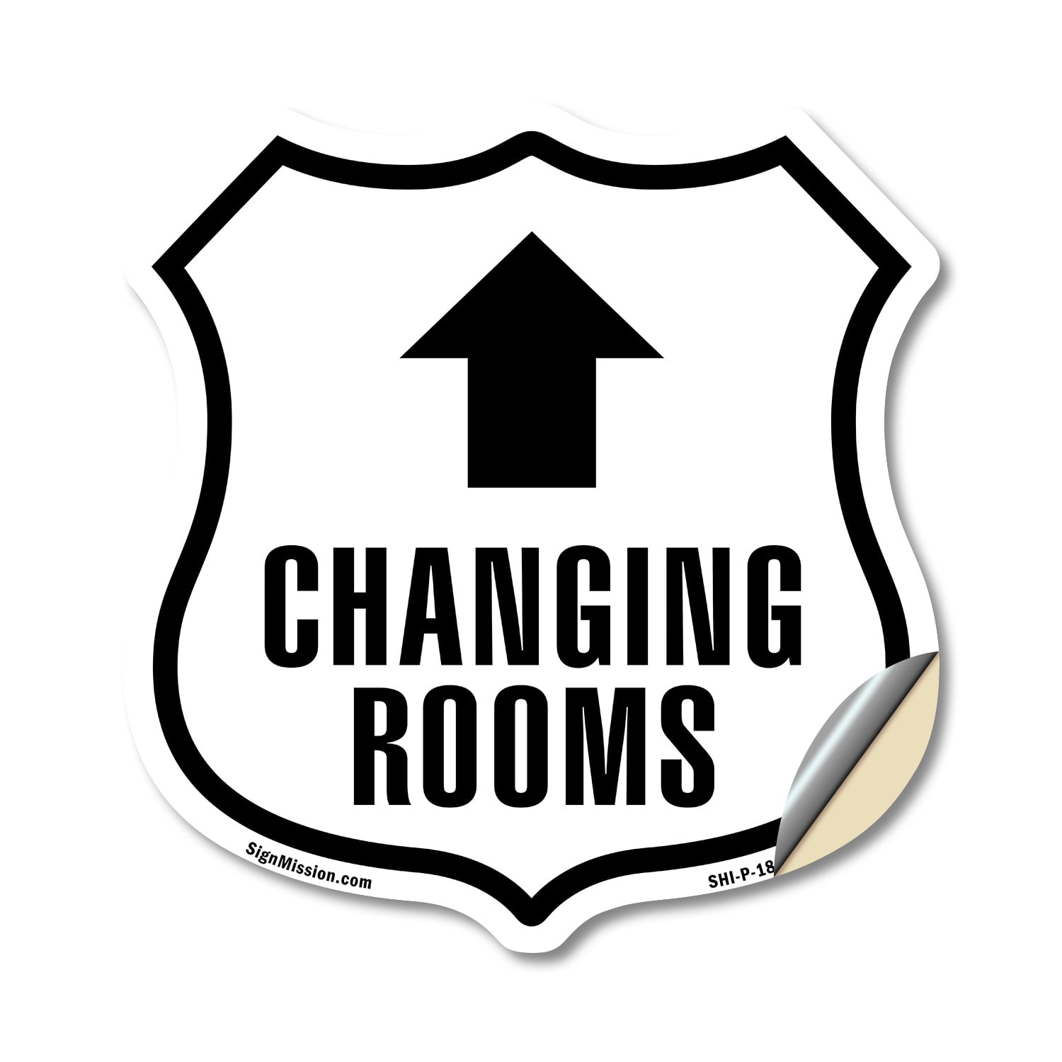 Changing Rooms Up (2 Pack) 18 inch X 18 inch Shield Shaped Heavy Duty 3 ...