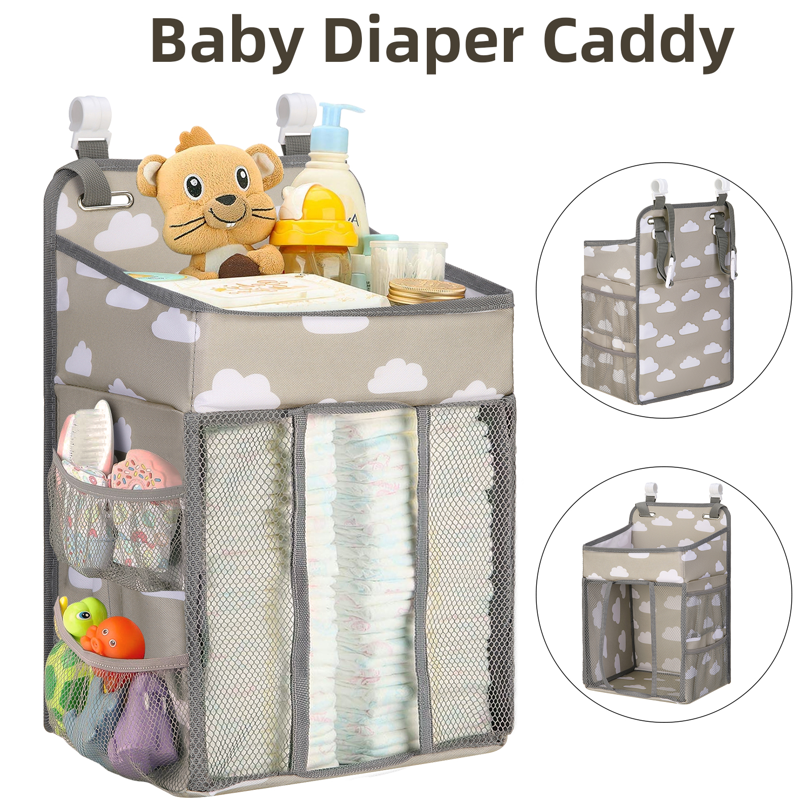 L.A. Baby Portable Diaper Stacker, Gray - Walmart.com