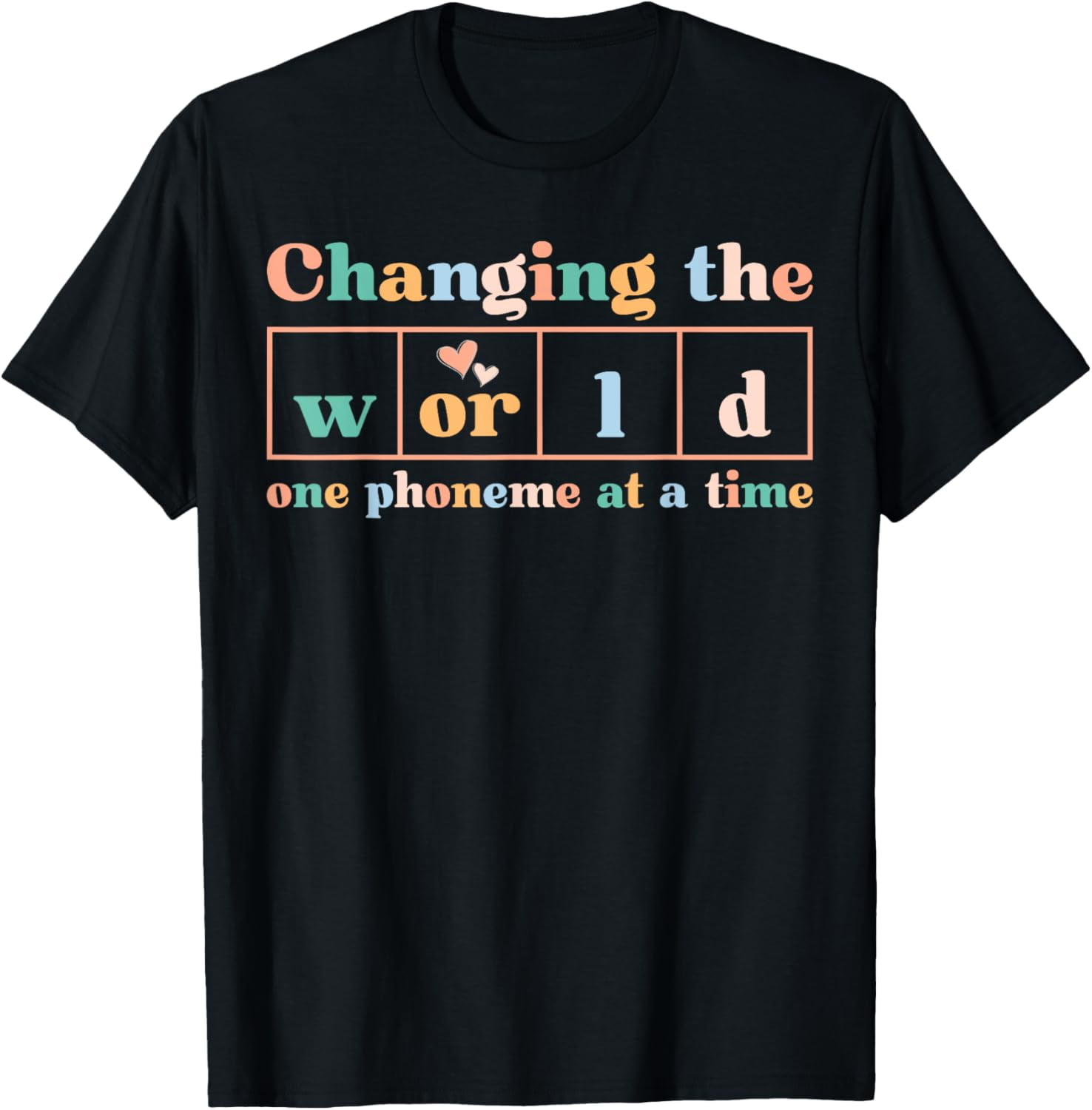 Changing The World One Phoneme At A Time Dyslexia Teacher T-Shirt ...