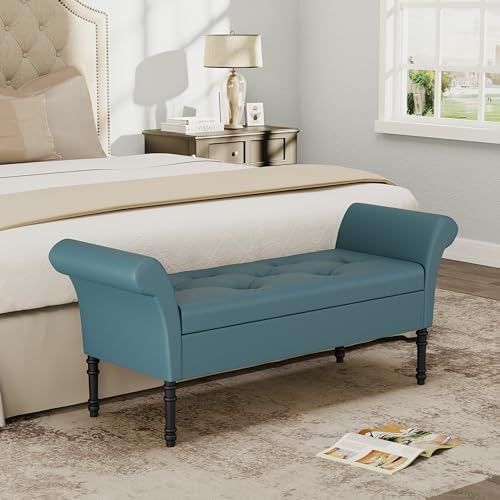Changjie Furniture Storage Bench Tufted Bed Bench Entryway Bench with ...