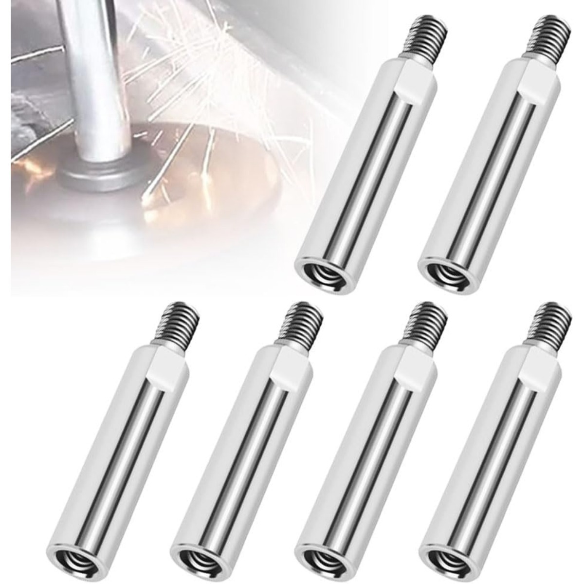 Changmaius 100 Type Angle Grinder Extension Rod, M10 Thread Polishing ...