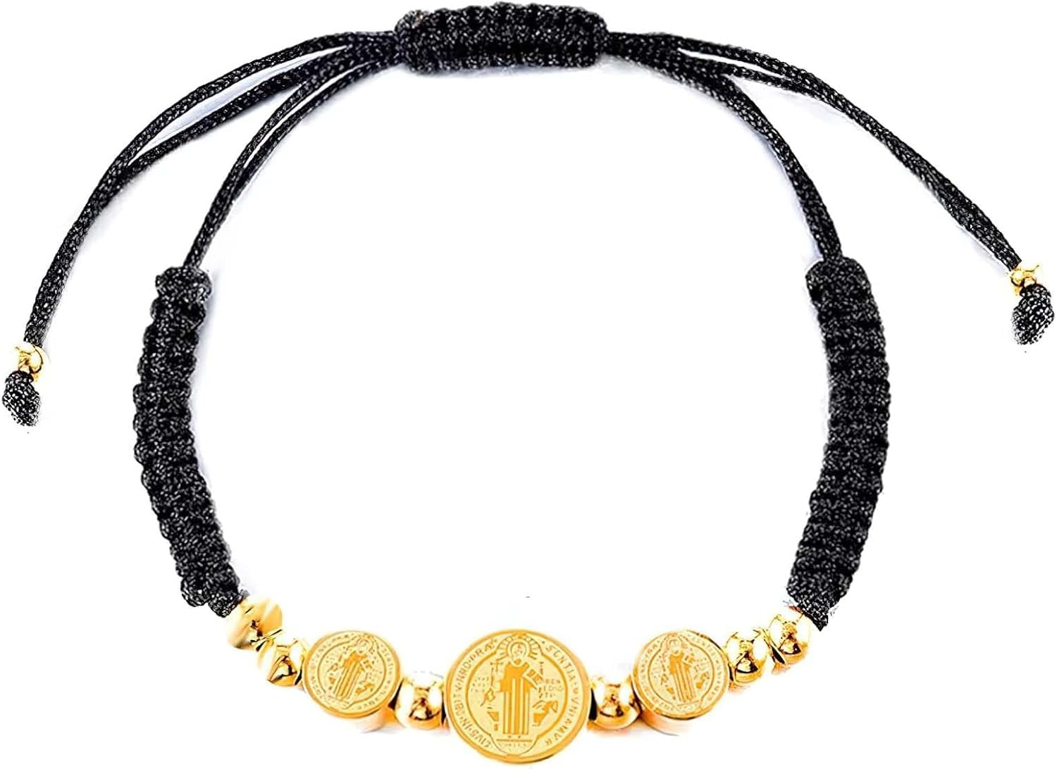 Changmaius 925 Sterling Silver Saint Benedict Bracelet For Men And ...