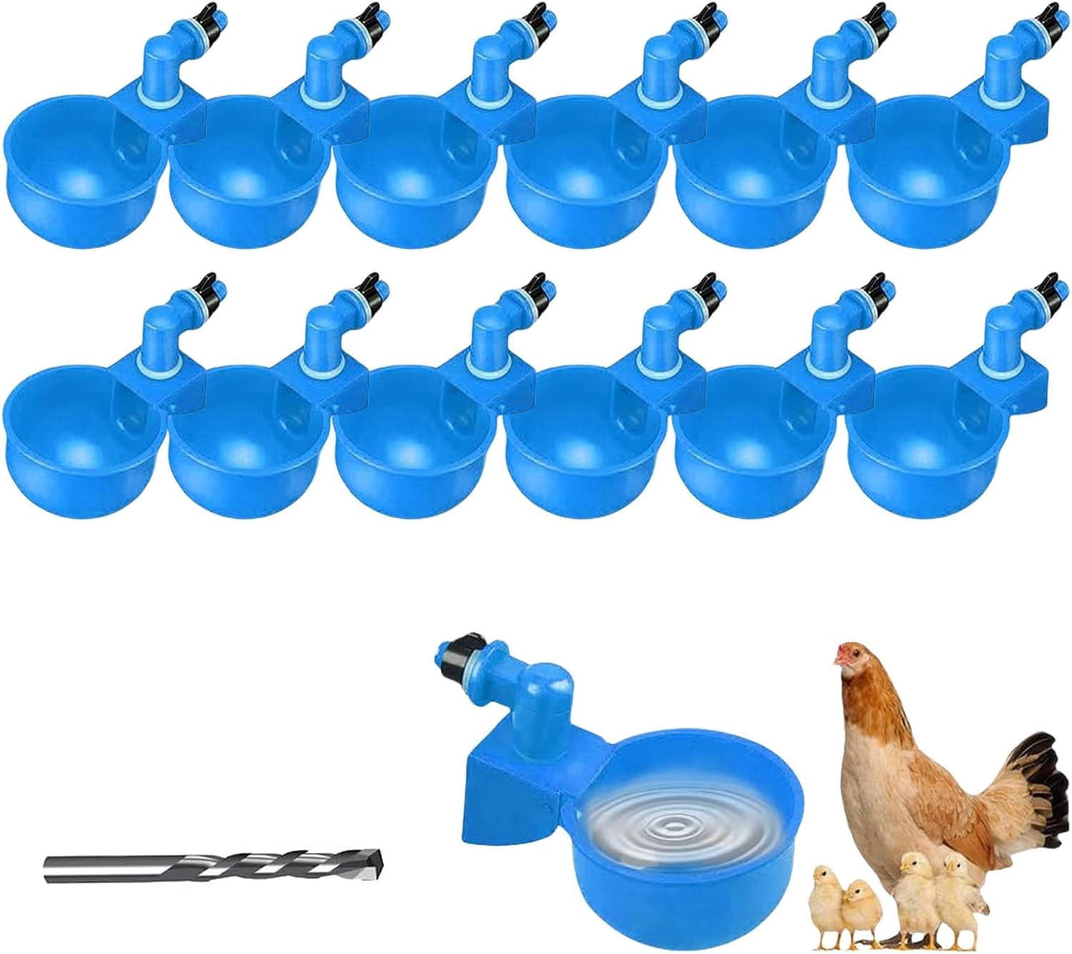 Changmaius Automatic Poultry Waterer Cups - 2025 Chicken Water Cups ...