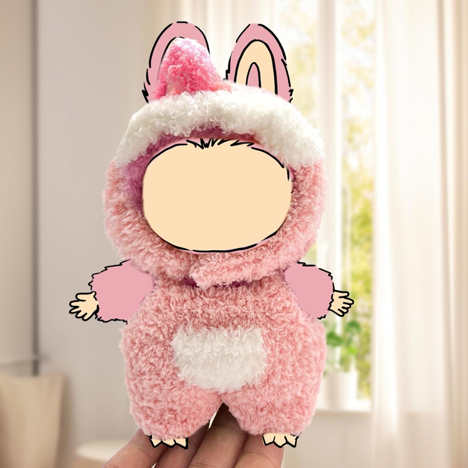 Changmaius Cute Clothes for La Boo Boo Doll - Plush Set for 6.7‘’ Dolls ...