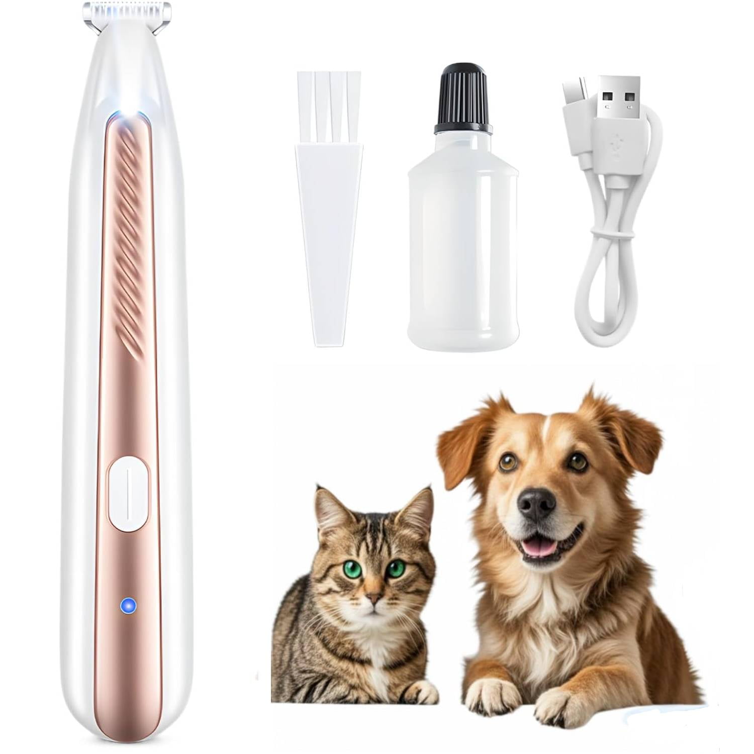 Changmaius Dog Paw Trimmer Electric Dog Trimmer for Paws,Rechargeable ...