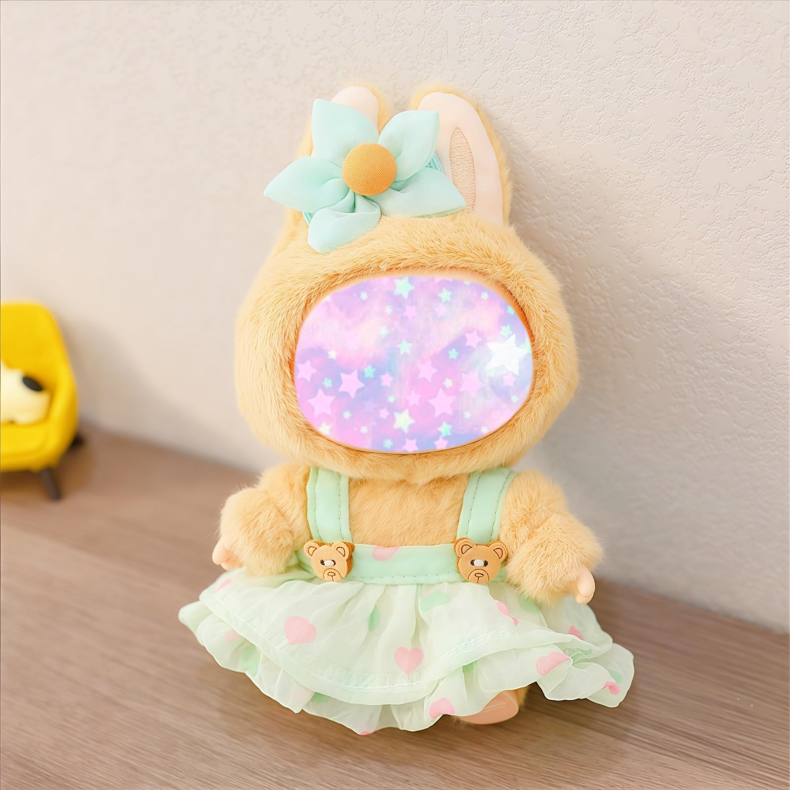 Changmaius Doll Clothes: Cute Pink Skirt Set w/ Hat for 17cm Figures ...