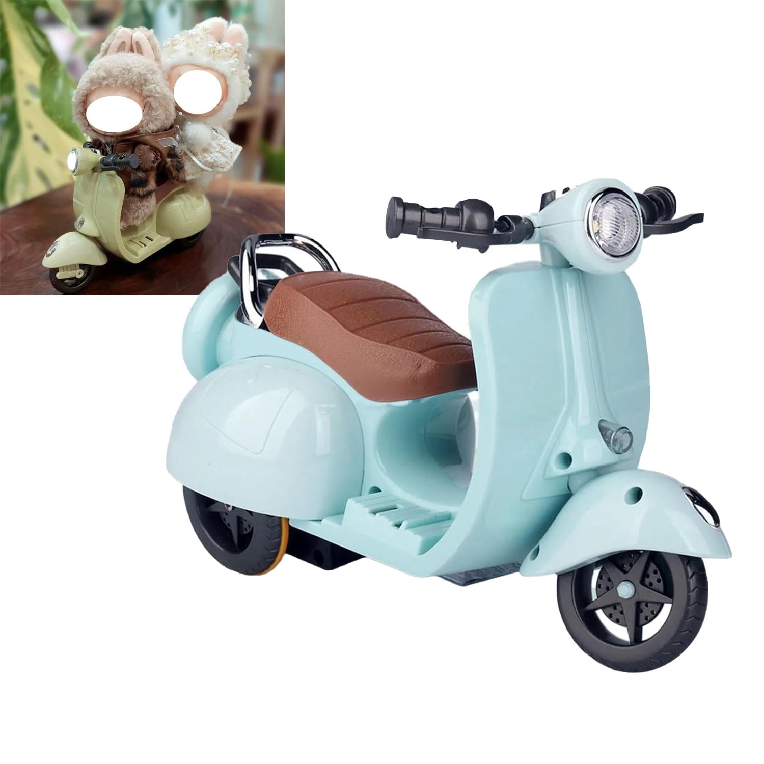 Changmaius Electric Scooter Toy for 17cm La Boo-Boo Dolls, Rotating ...