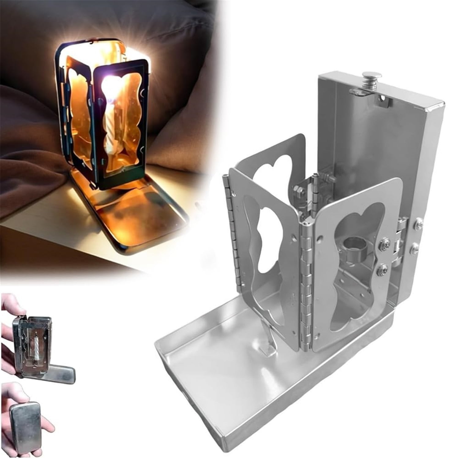 Changmaius Folding Pocket Candle Lantern, 2025 New Candle Lanterns for ...