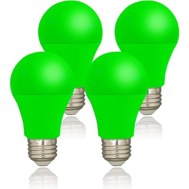 Changmaius LED Red Color Light Bulb - A19 E26 Base Red Bulbs, 9W (60W ...