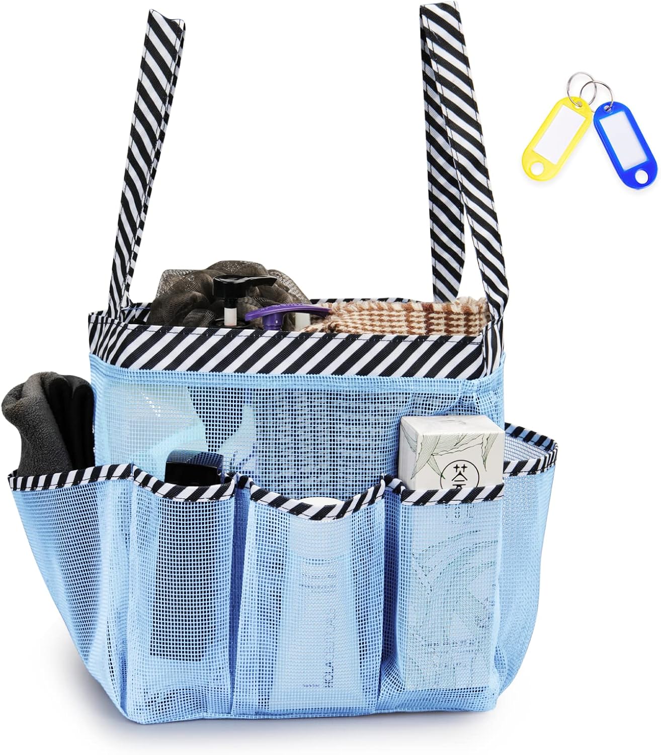 Changmaius Mesh Shower Caddy Tote, Large Shower Caddy Basket Portable ...