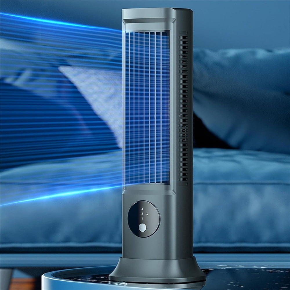‌Changmaius Portable Air Conditioner Fan, Bladeless Tower Fan for Small ...