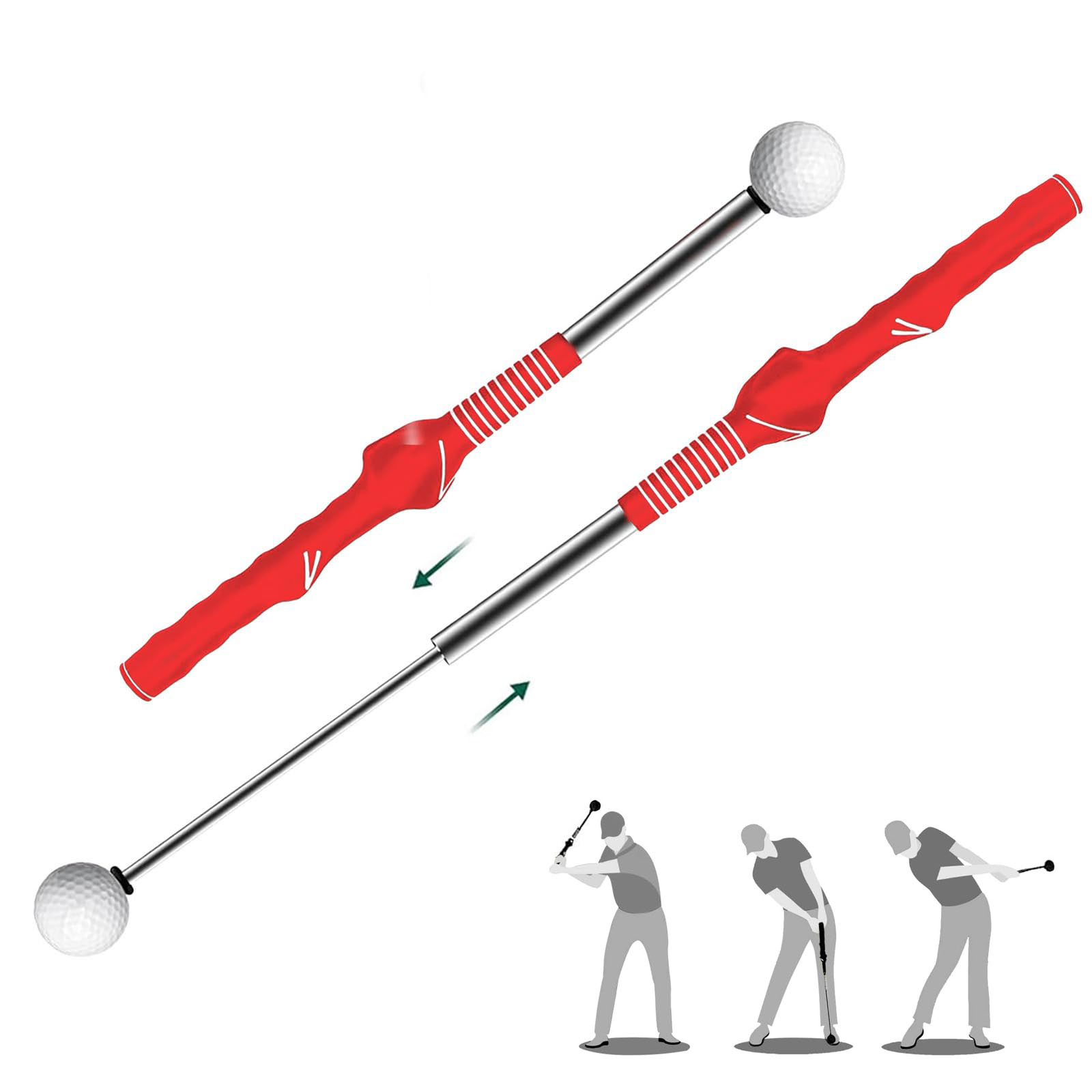 Changmaius Retractable Golf Swing Trainer, Golf Grip Trainer, Golf ...