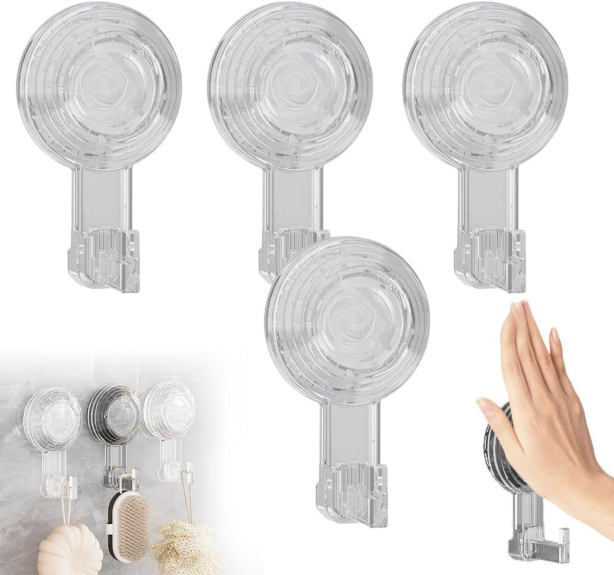 Changmaius Vacuum Suction Cup Hooks – 10lbs Heavy Duty Shower Hooks ...