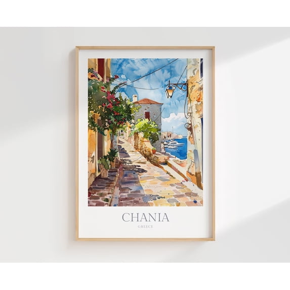 Chania Greece Crete Wall Art Home Decor Poster Poster, Unframed Size ...