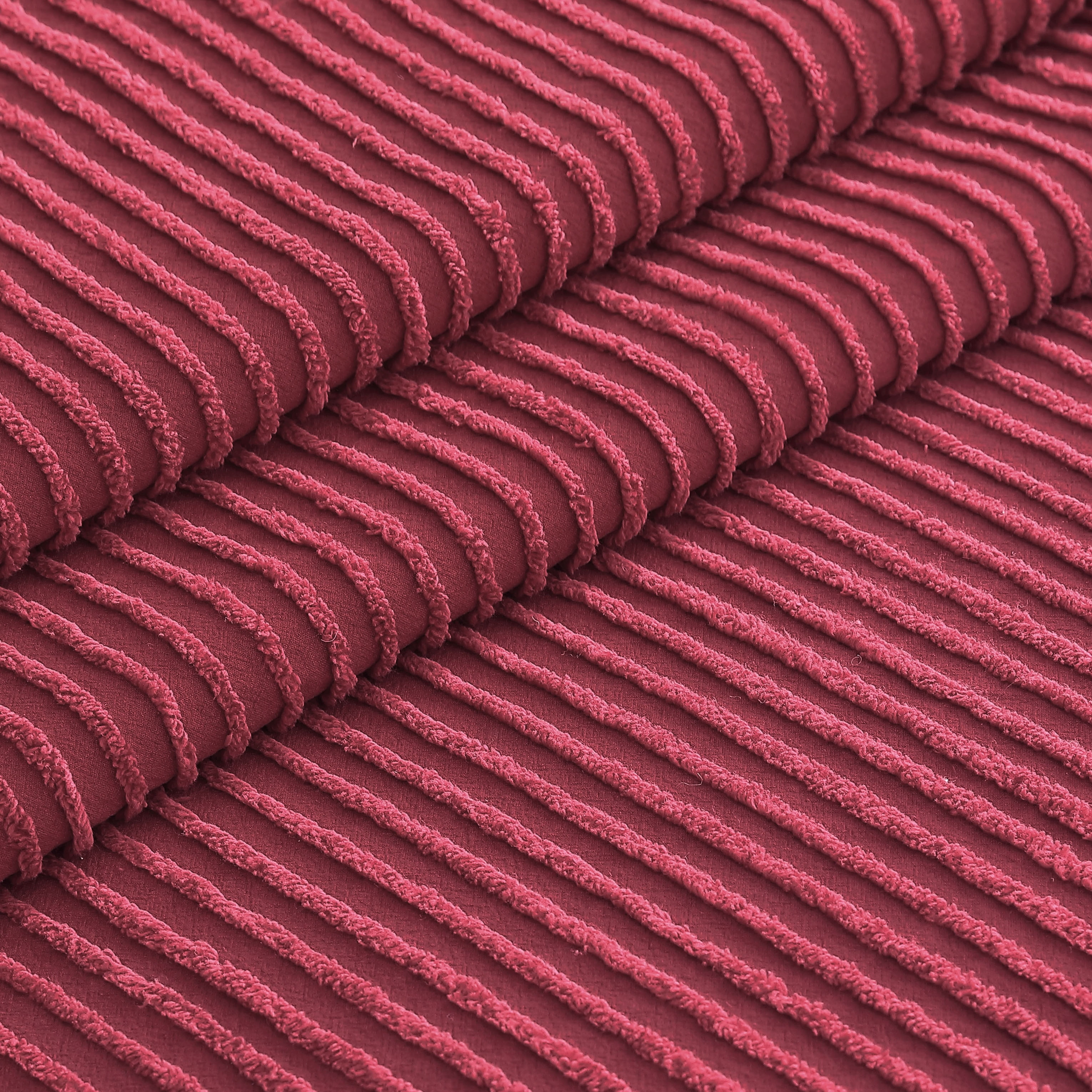 Channel Chenille Bedspread Burgundy Twin - Walmart.com