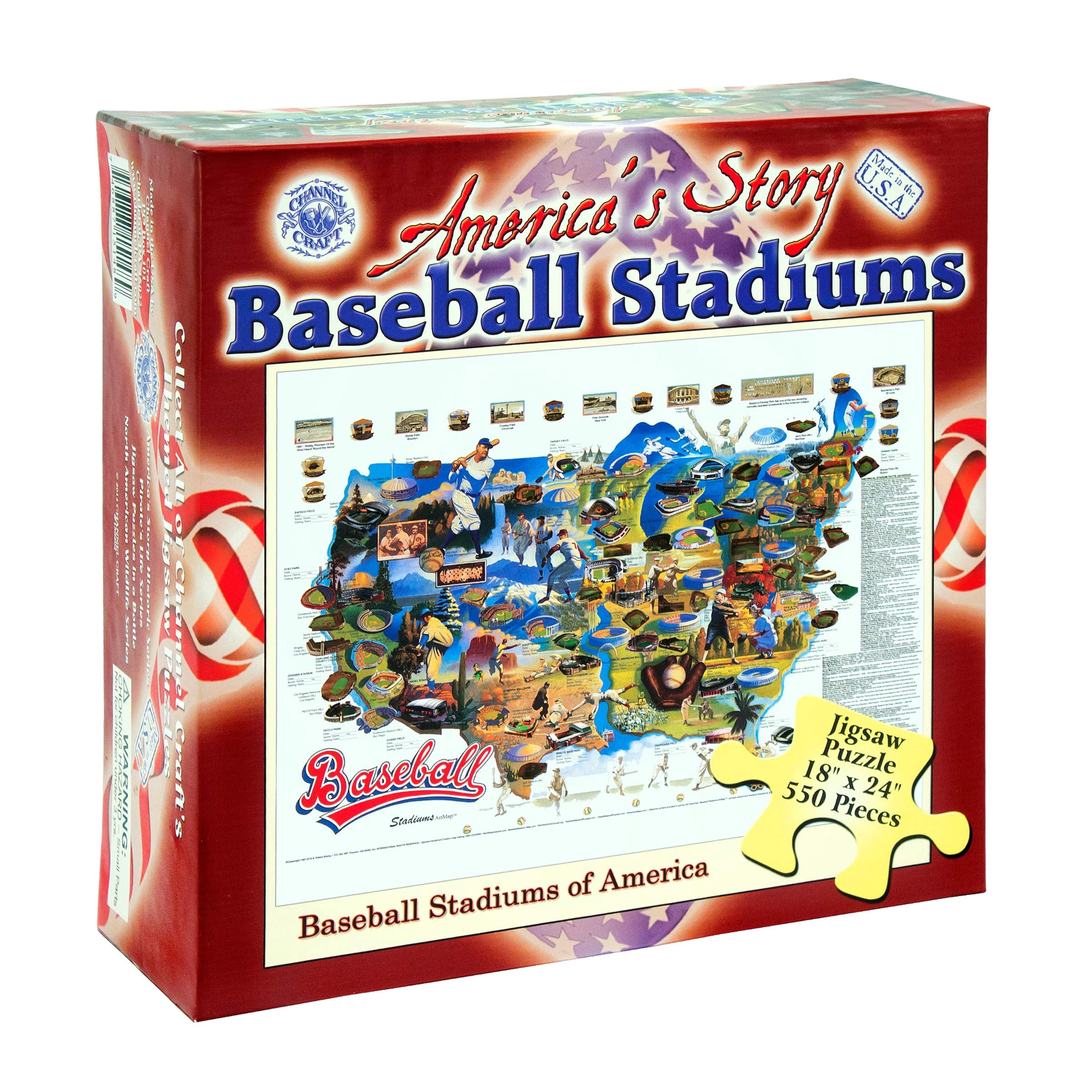 Channel Craft Baseball Stadiums RRF12 550 Piece Jigsaw Puzzle - Walmart.com
