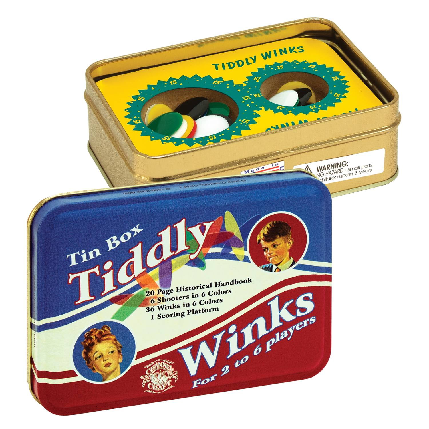 Channel Craft TTW Tiddly Winks in a Classic Toy Tin - Walmart.com
