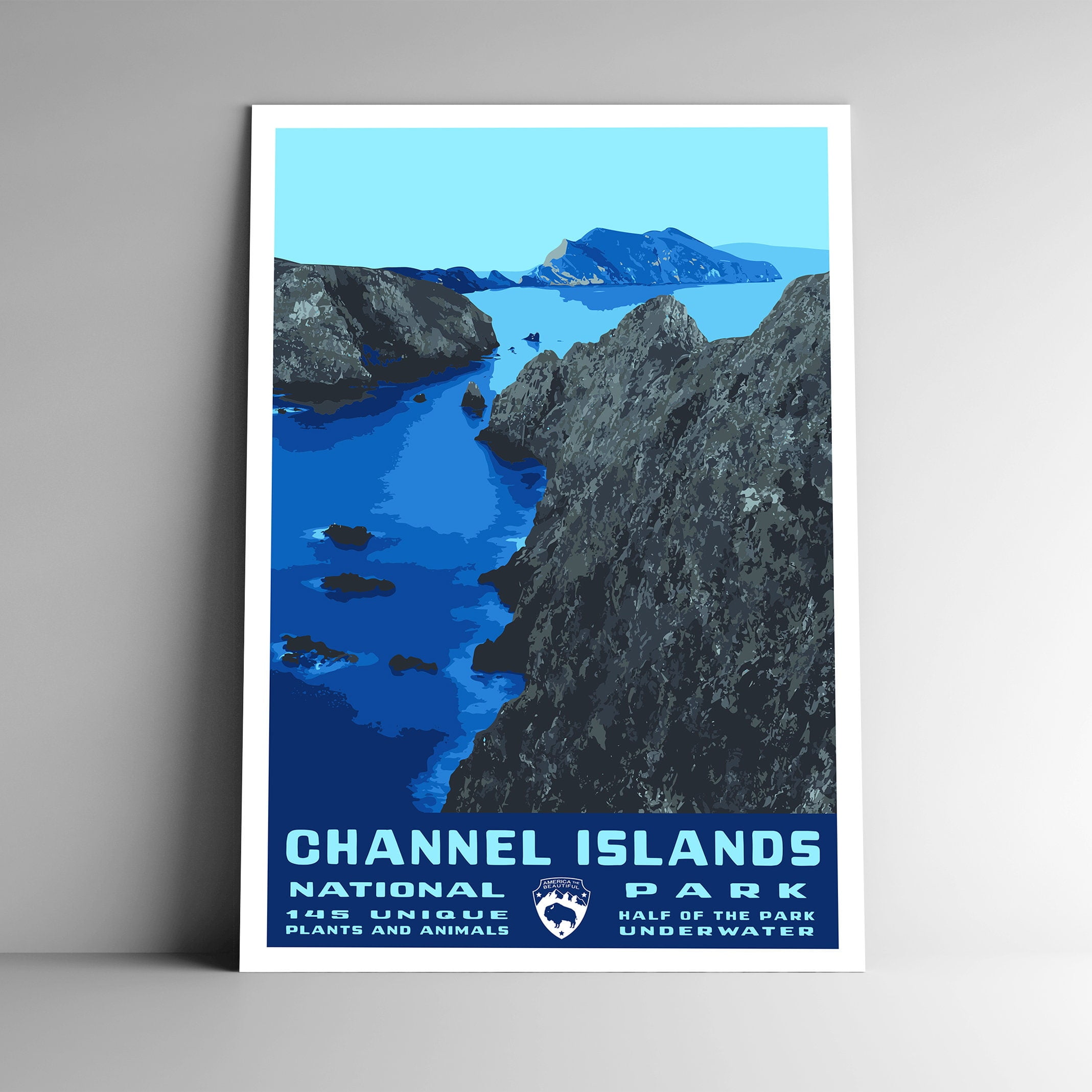 Channel Islands National Park Vintage Travel Poster / Postcard WPA ...
