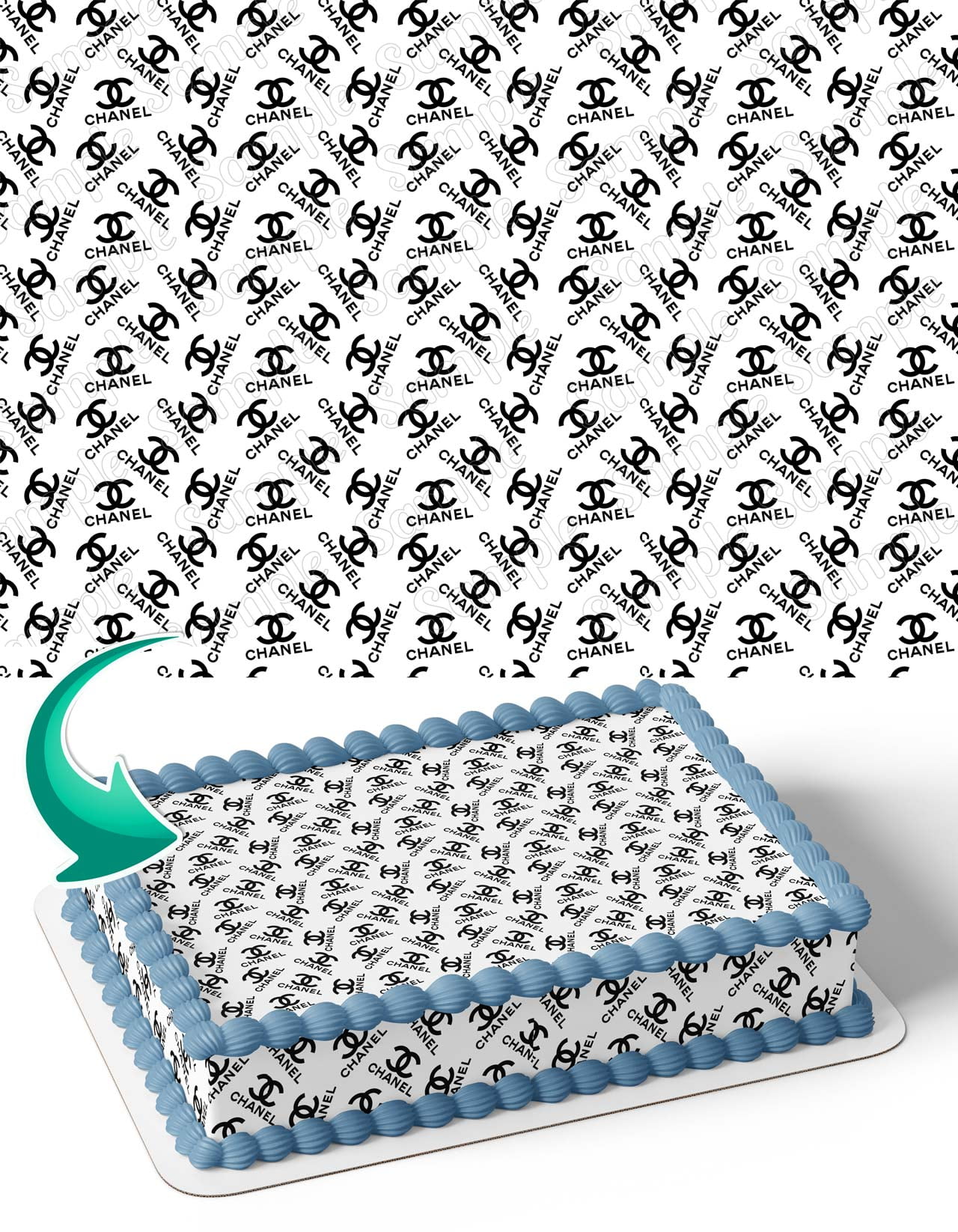 Channel Luxury CH Edible Image Cake Topper Personalized Birthday Sheet ...