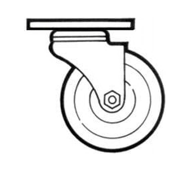 Channel Manufacturing CPS54H High-Temp Swivel Plate Caster - Walmart.com