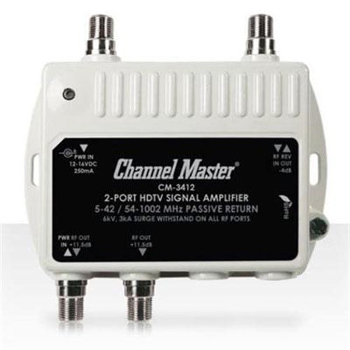 Channel Master CM-3412 2-Port RF Signal Distribution Amplifier ...